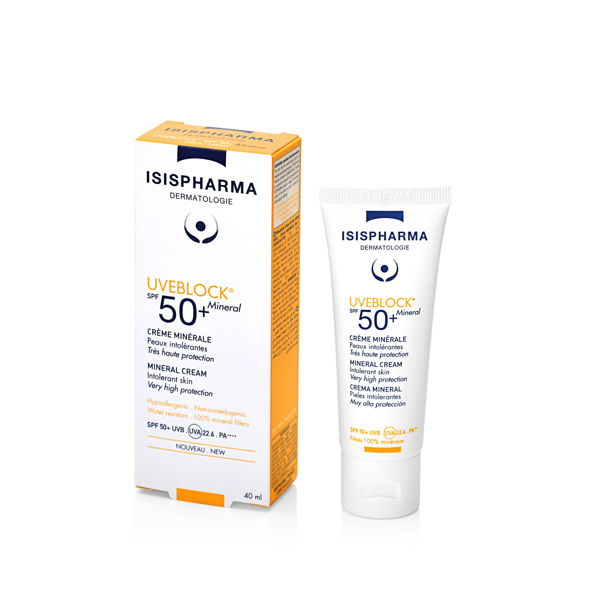 UVEBLOCK® SPF 50+ Mineral | Sun Protection 40ml – Isispharma South Africa